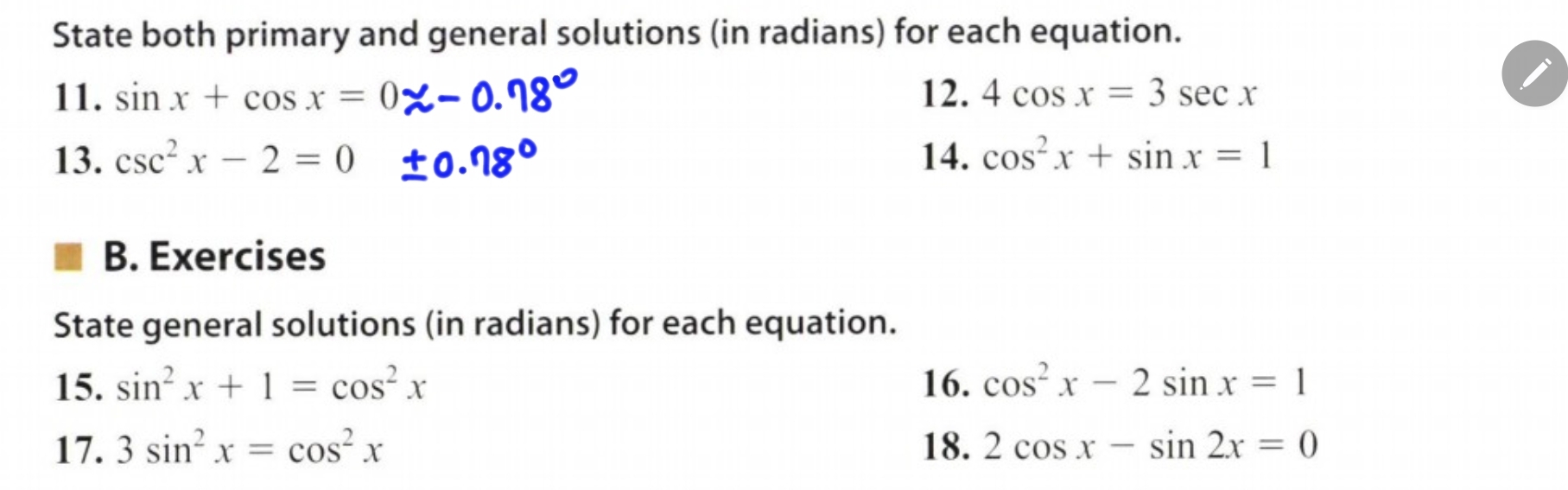 Solved code class="asciimath">B. ﻿Exercises State general | Chegg.com