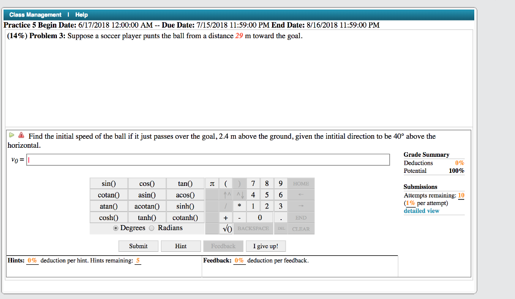 Solved Class Management Help Practice 5 Begin Date: | Chegg.com