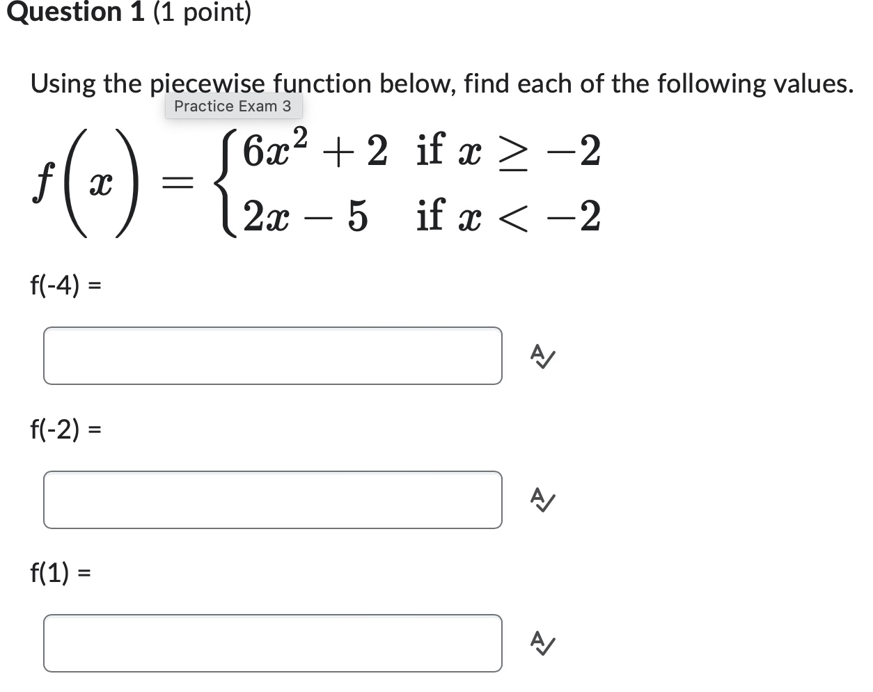 Solved Question 1 (1 ﻿point) ﻿Question 2 (1 ﻿point)Which of | Chegg.com