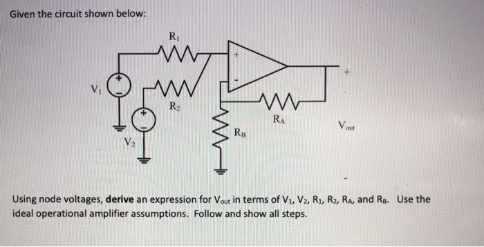 Solved Given the circuit shown below: Using node voltages, | Chegg.com