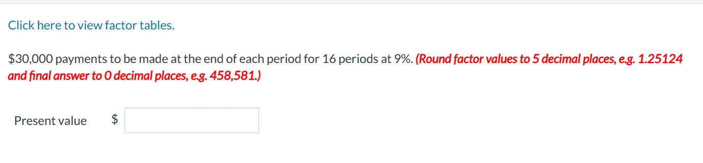 Solved Using the appropriate interest table, compute the | Chegg.com