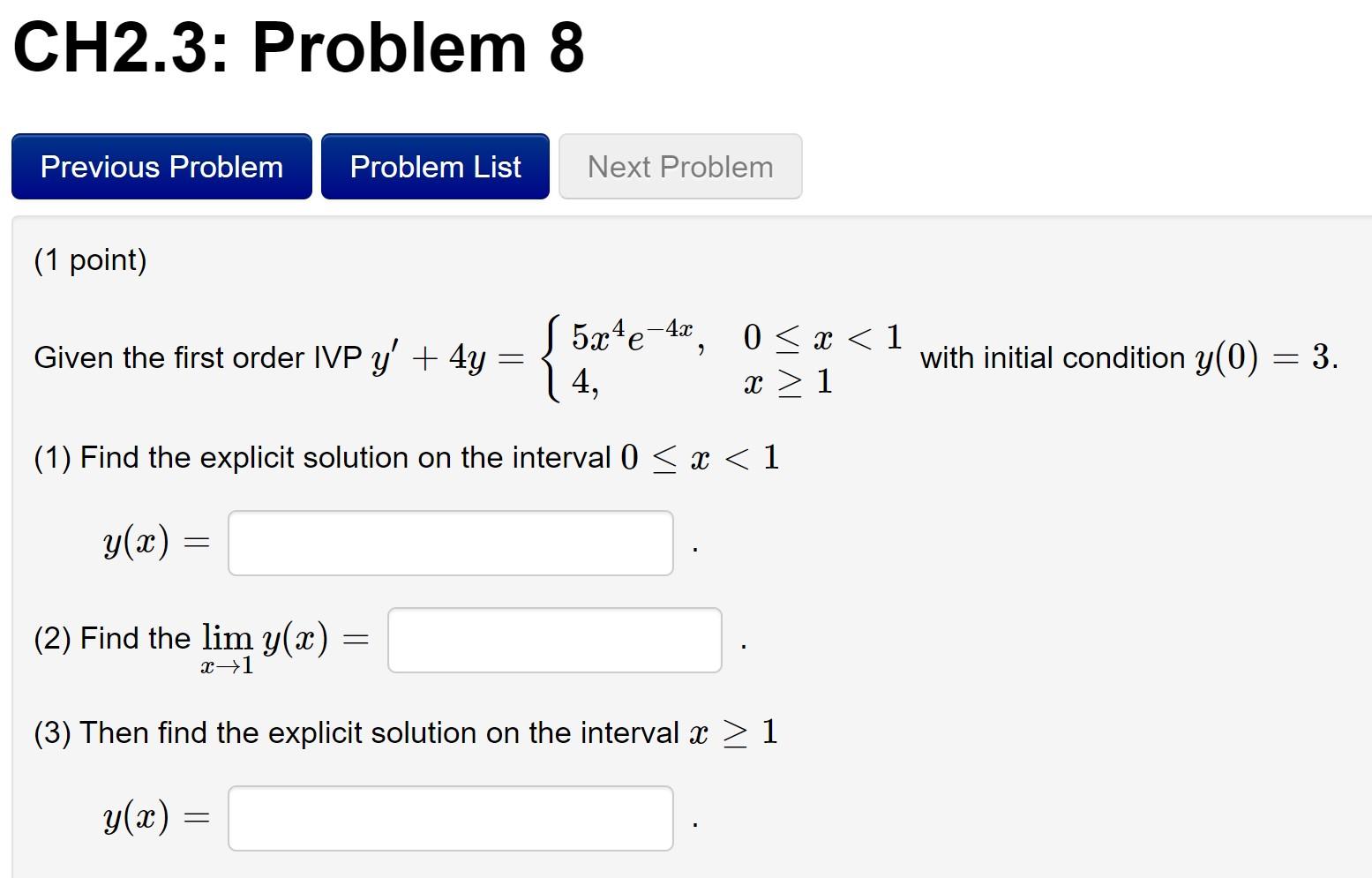 Solved CH2.3: Problem 7 Previous Problem Problem List Next | Chegg.com