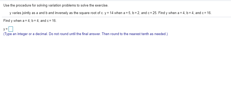 Solved Use the procedure for solving variation problems to | Chegg.com