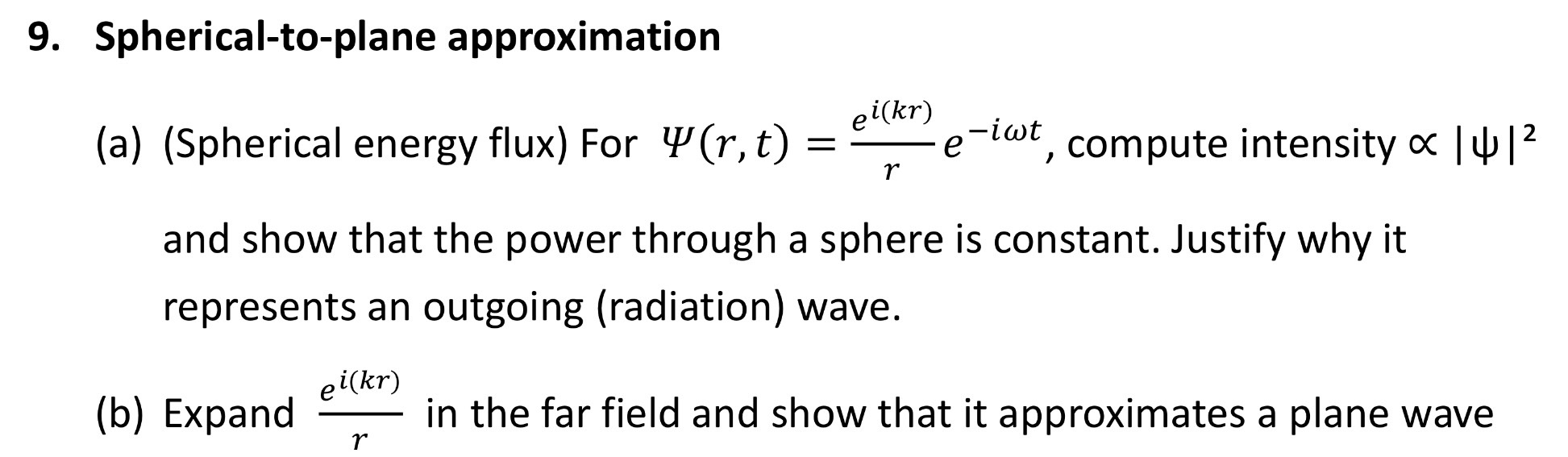 Solved Spherical-to-plane approximation(a) (Spherical | Chegg.com