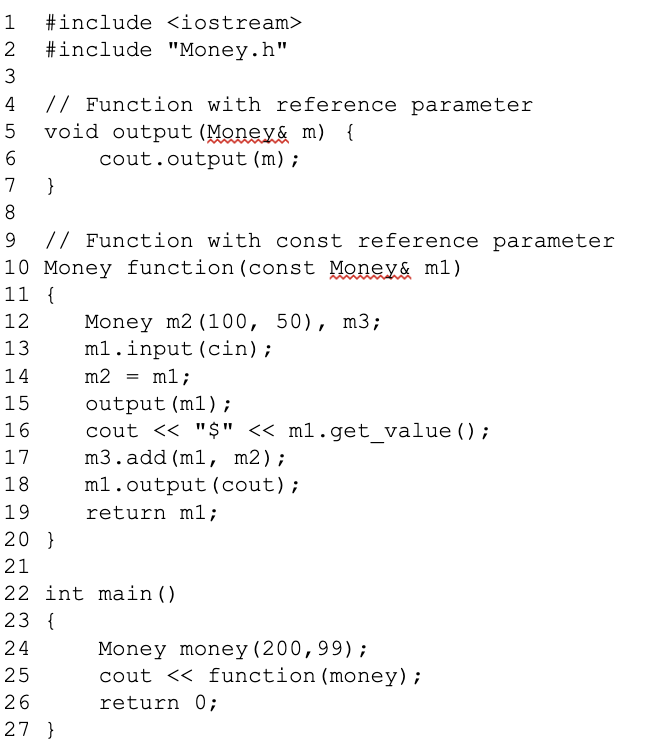 Solved What can’t you do with constant reference parameter | Chegg.com