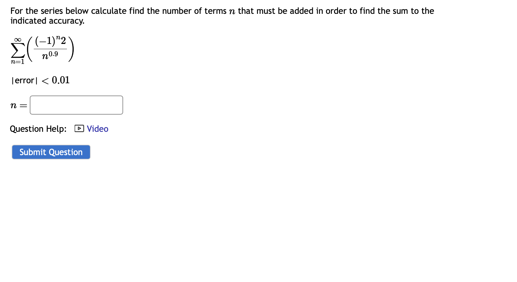 Solved For the series below calculate find the number of | Chegg.com