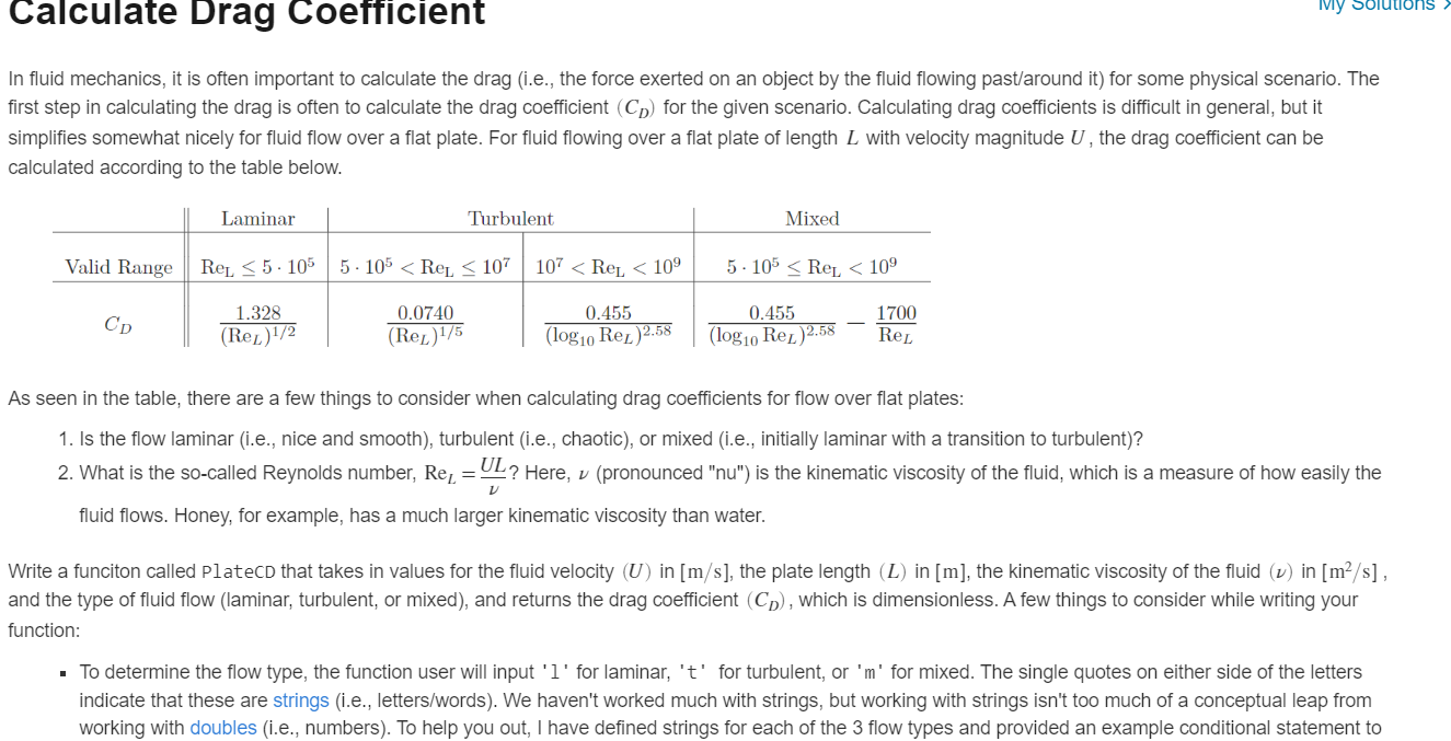 Solved In fluid mechanics, it is often important to | Chegg.com