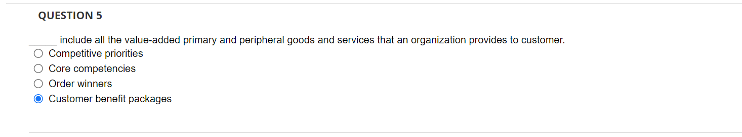 Solved _____ include all the value-added primary and | Chegg.com