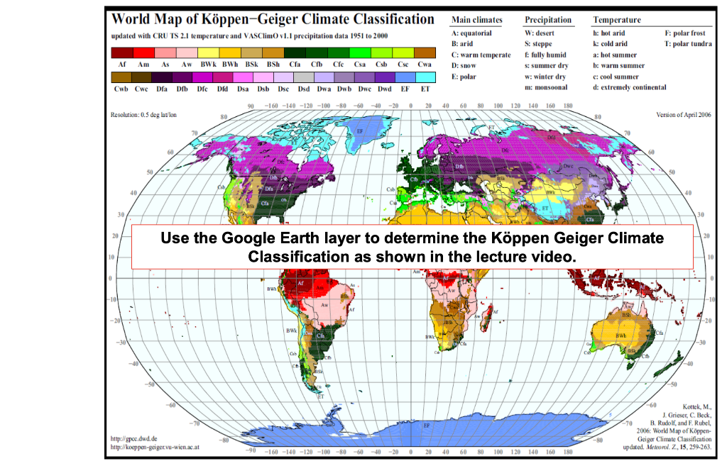 Solved Lab Assignment Seven; Part Two Climate & Biomes | Chegg.com