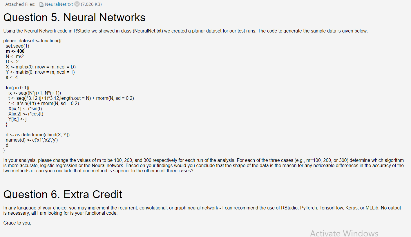 Solved (NeuralNet.txt) Attached txt file code: # Or | Chegg.com