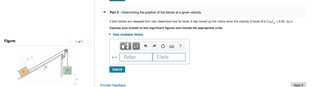 Solved Part A Determining the normal force acting on blockA | Chegg.com