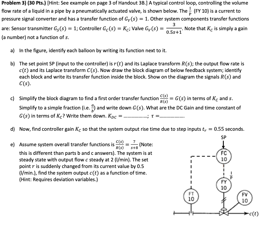 Solved Problem 3) (30 Pts.) (Hint: See example on page 3 of | Chegg.com