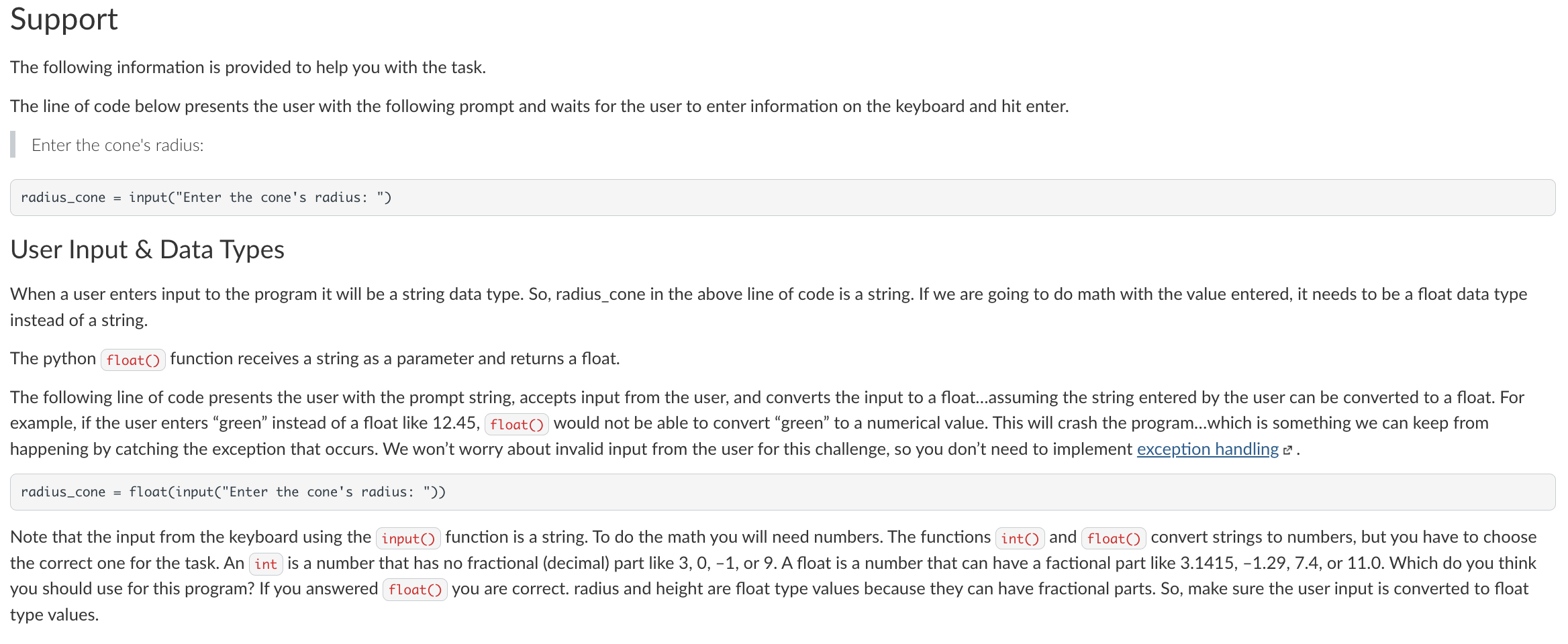 Challenge: Calculate Volume of a Shape This challenge | Chegg.com