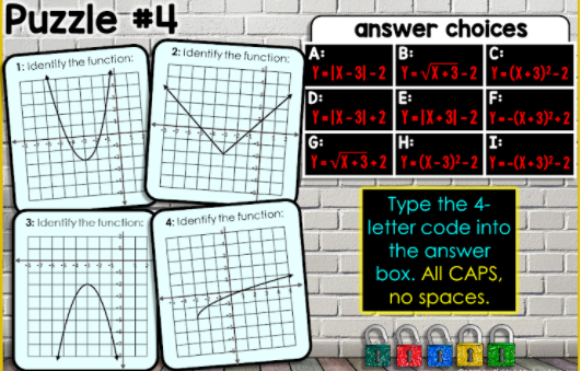 Solved Puzzle #4 2: Identify the function 1: Identity the | Chegg.com