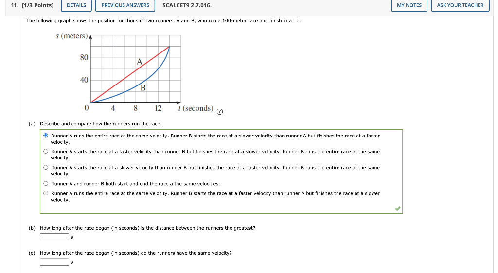Solved 11. (1/3 Points] DETAILS PREVIOUS ANSWERS SCALCET9 | Chegg.com