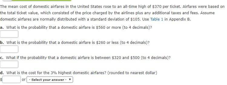 Solved Appendix B: Tables TABLE 1 CUMULATIVE PROBABILITIES | Chegg.com