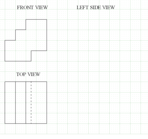 Solved In the figures below, the third view of the | Chegg.com