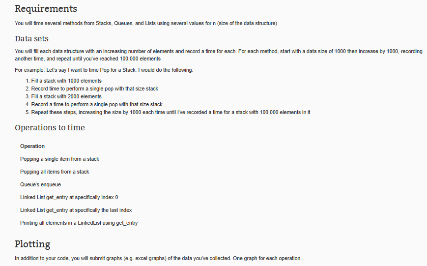 Solved Timing a block of code To handle the timing we'll be | Chegg.com