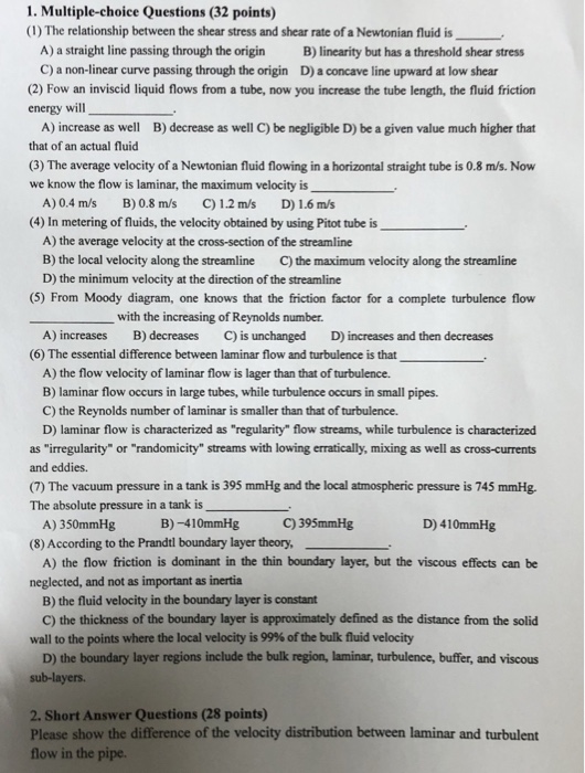 Solved 1. Multiple-choice Questions (32 points) (1) The | Chegg.com