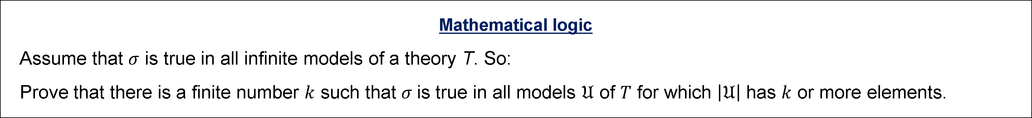 Solved Mathematical logic | Chegg.com
