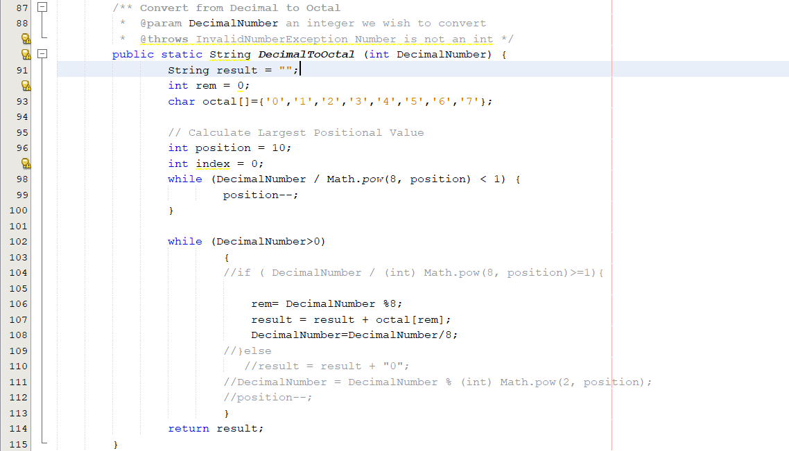 Solved Hey, so I'm trying to get to get this method to | Chegg.com