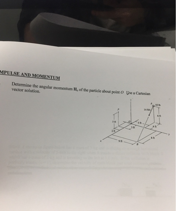 Solved MPULSE AND MOMENTUM Determine the angular momentum H, | Chegg.com