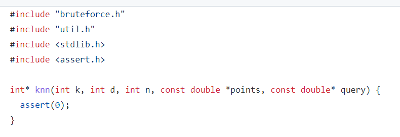 Solved 1 #ifndef KNN_BRUTEFORCE_H #define KNN_BRUTEFORCE_H | Chegg.com