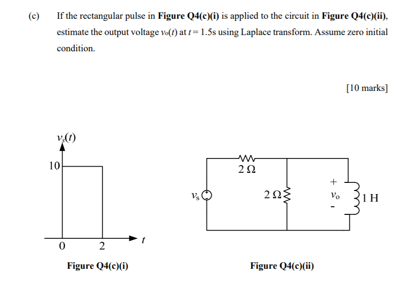 Solved (c) If the rectangular pulse in Figure Q4C)(i) is | Chegg.com