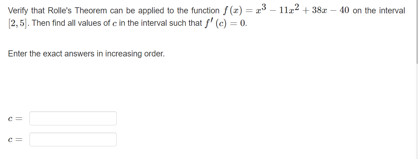 Solved Verify that Rolle's Theorem can be applied to the | Chegg.com