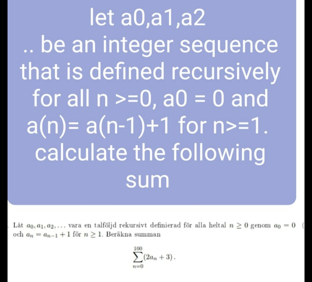 Solved let a0,a1,a2 .. be an integer sequence that is | Chegg.com