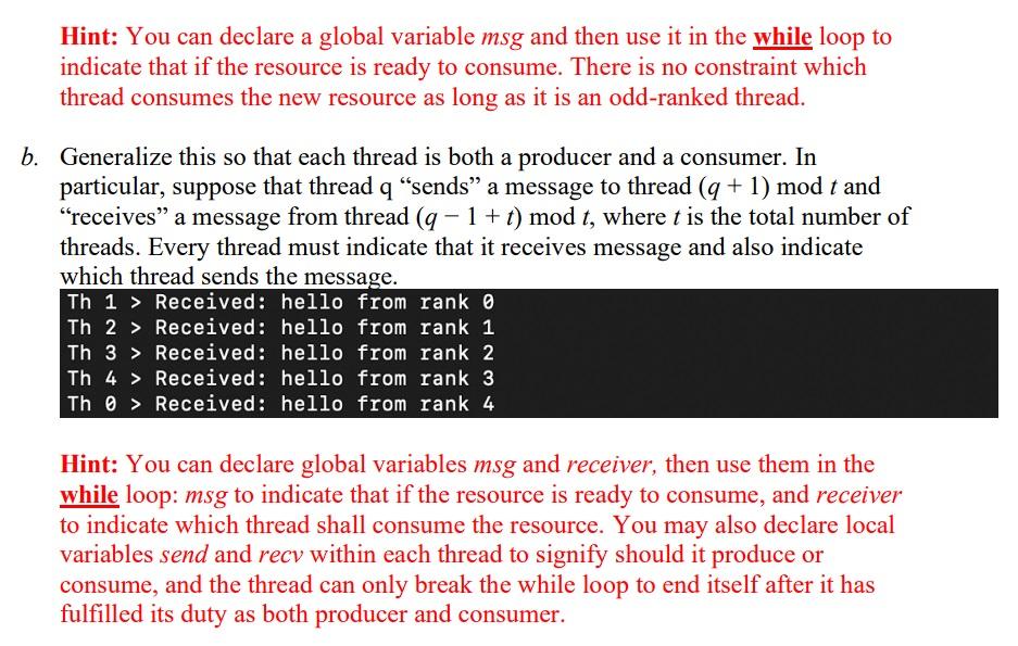 Solved T 3 Although Producer Consumer Synchronization Is