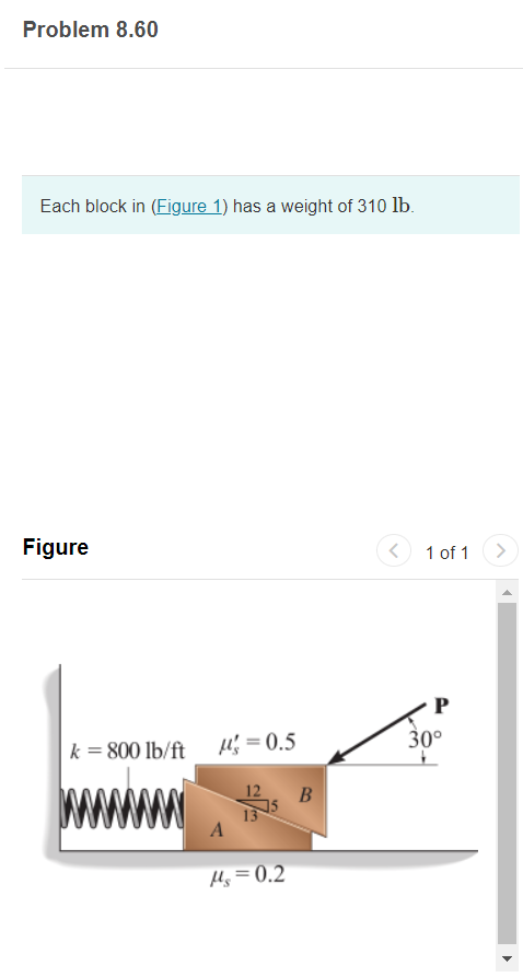 Solved Determine how far the force P can compress the | Chegg.com