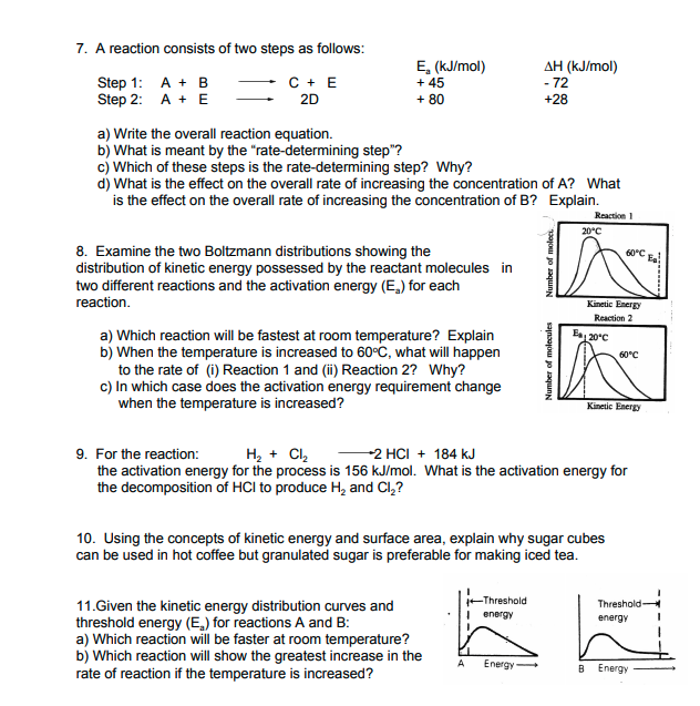 Solved SCH401 Name: ER10 Date: Rates, Temperature and | Chegg.com