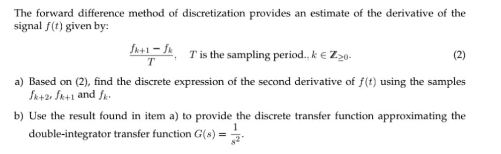 Solved The forward difference method of discretization | Chegg.com