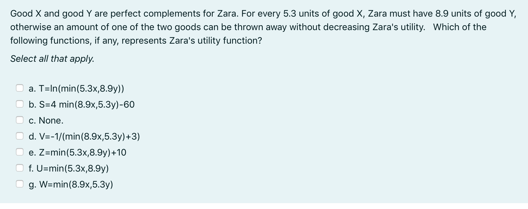 Solved Good X and good Y are perfect complements for Zara. | Chegg.com