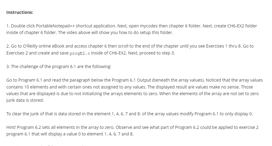 Solved what part of Program 6.2 could be applied to exercise | Chegg.com