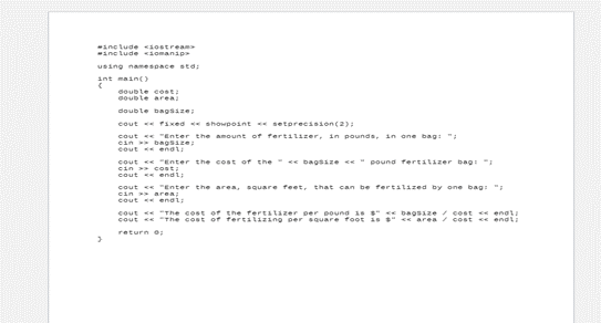 Solved The following program prompts the user to enter the | Chegg.com