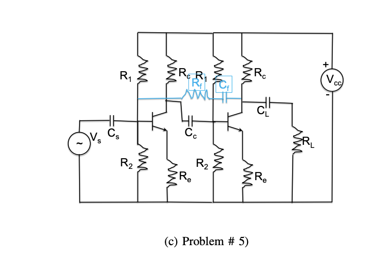 Solved (5 ×2=10 points) For the circuit in Fig. 2(c), | Chegg.com