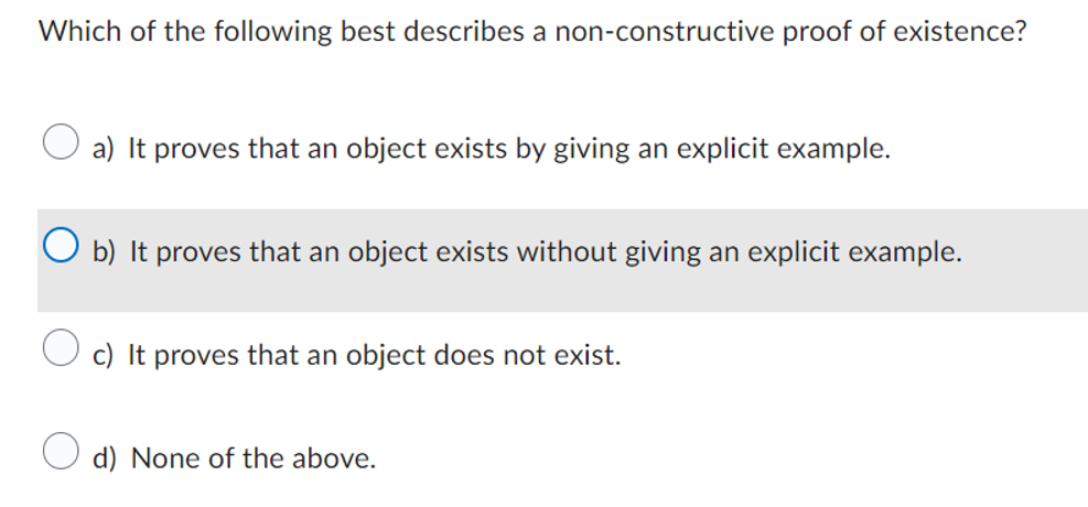 Solved Which of the following best describes a | Chegg.com