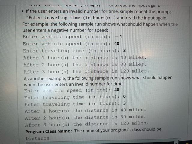 Solved The distance a vehicle travels can be calculated as | Chegg.com