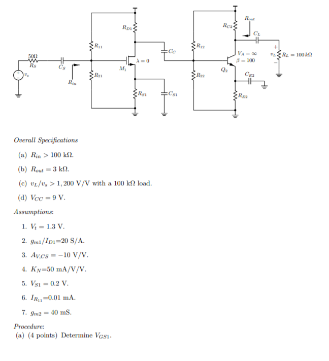 Solved Ros JVAR -1001 8=100 LI Overall Specifications (a) | Chegg.com