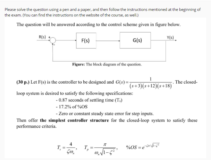 Solved Please solve the question using a pen and a paper, | Chegg.com