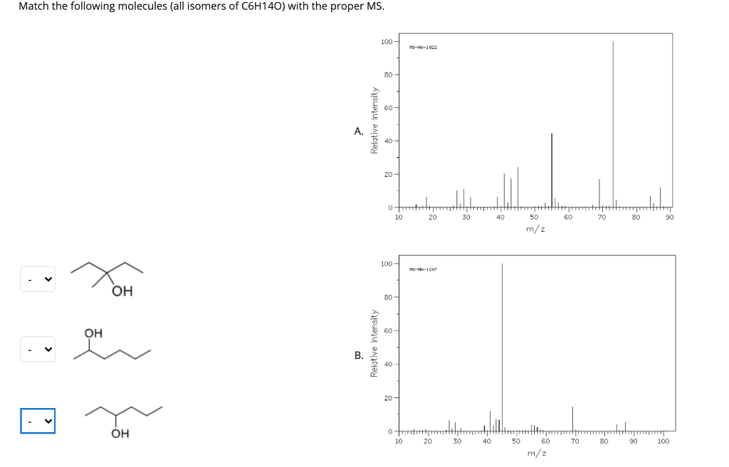 Solved Match the following molecules (all isomers of C6H140) | Chegg.com