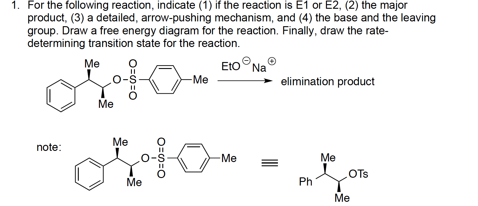Solved 1. For the following reaction, indicate (1) if the | Chegg.com