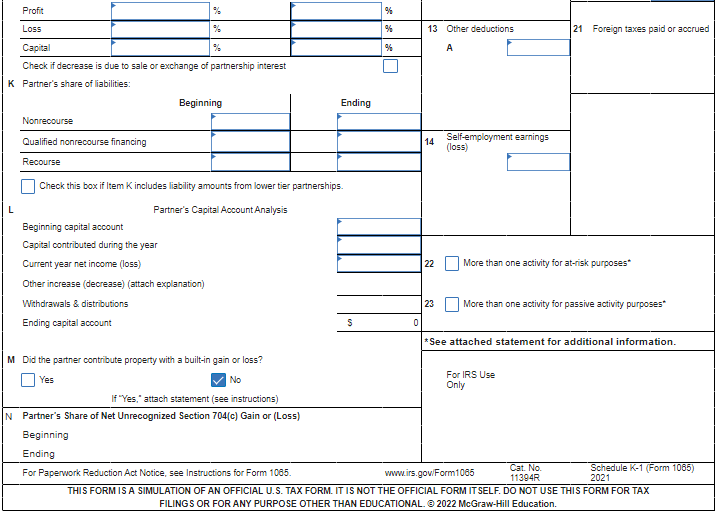 Solved Aaron, Deanne, and Keon formed the Blue Bell General | Chegg.com