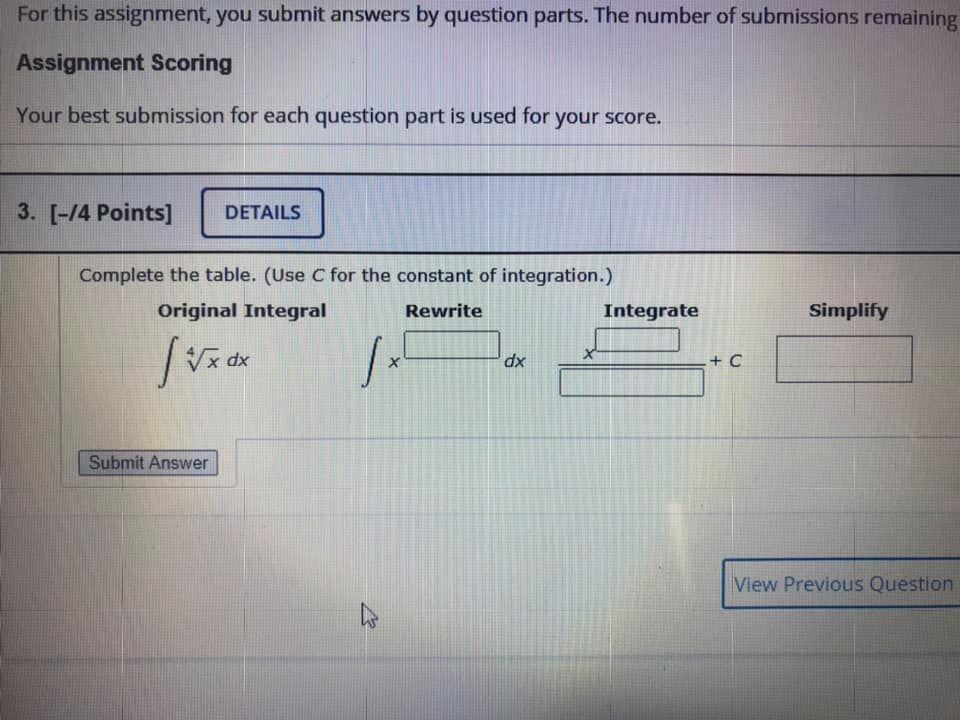 Solved For this assignment, you submit answers by question | Chegg.com