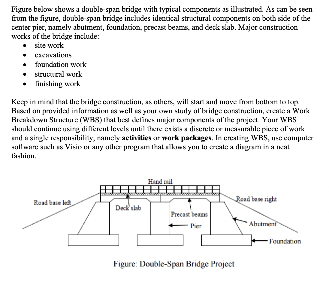 Solved . Figure below shows a double-span bridge with | Chegg.com