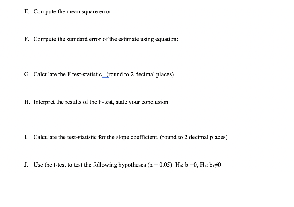 Solved Regression Analysis SUMMARY OUTPUT Regression | Chegg.com