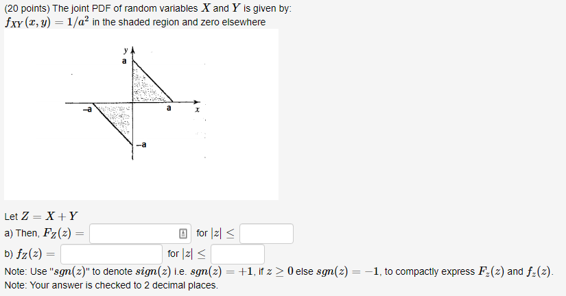 Solved The joint PDF of random variables X and Y is given | Chegg.com