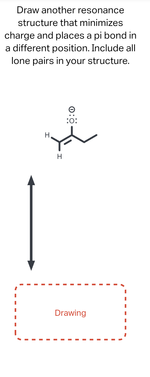 Solved Draw another resonance structure that minimizes | Chegg.com